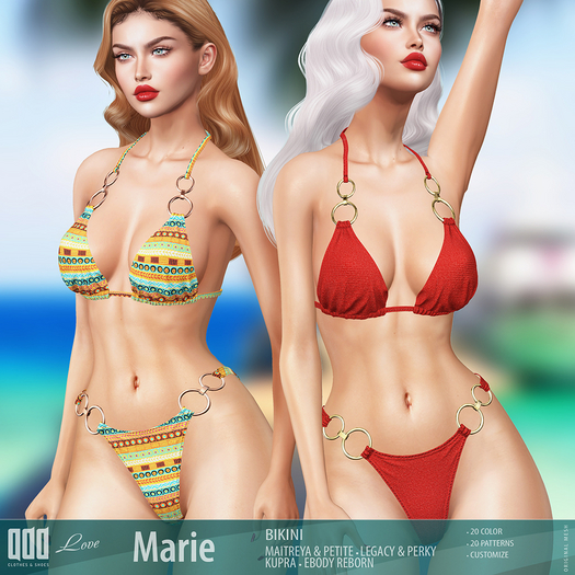 Second Life Marketplace [add] Marie Bikini Fatpack